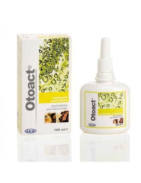 Nettoyant Auriculaire Céruminolytique Otoact pour Chiens et Chats